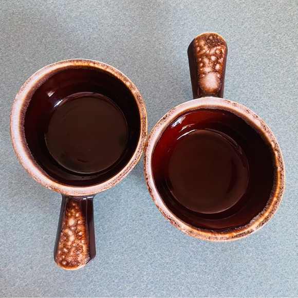 Mccoy | Dining | Vintage Mccoy Brown Drip Soup Bowls | Poshmark